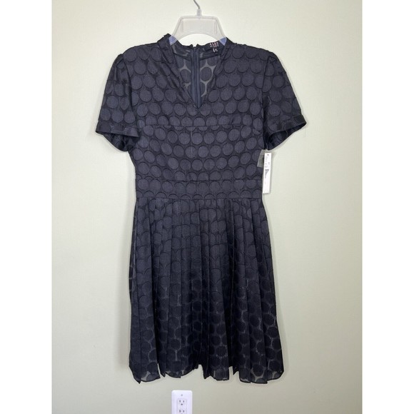 Alex Marie | Dresses | Alex Marie Formal Black Polka Dot Semi Sheer Fit ...